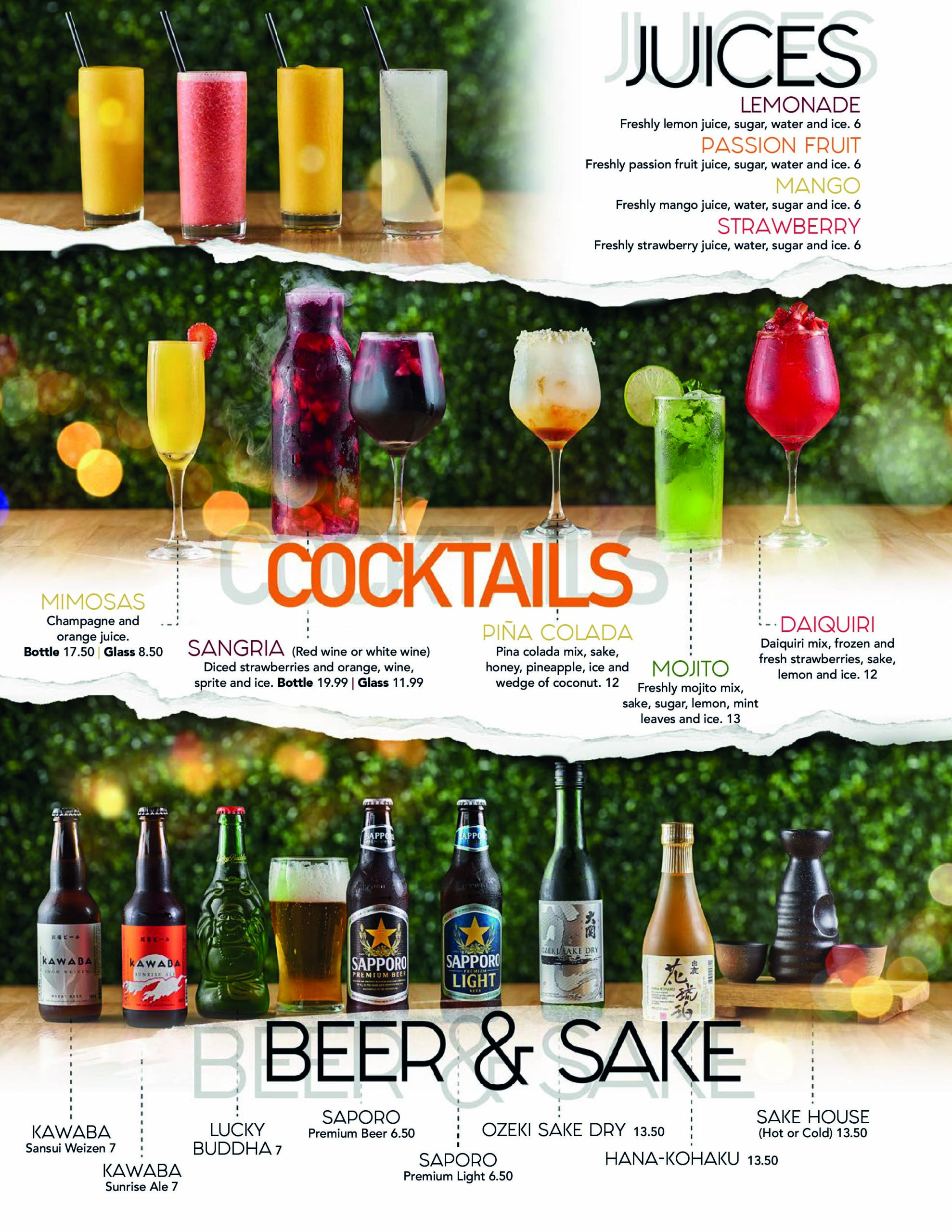 Our menu – Ohana Sushi
